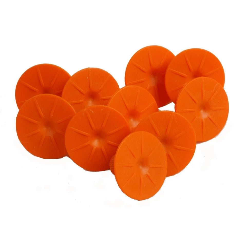 Orange Round Glue Tabs (35 mm) | A-1 Tool, Inc.